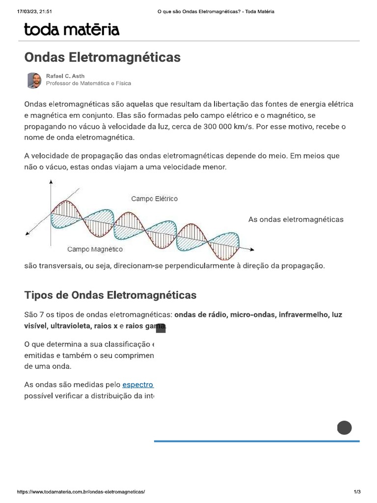 Onda Eletromagnéticas | PDF