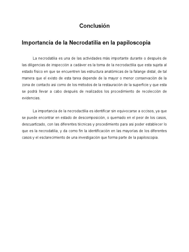 Conclusió IMPORTANCIA | PDF