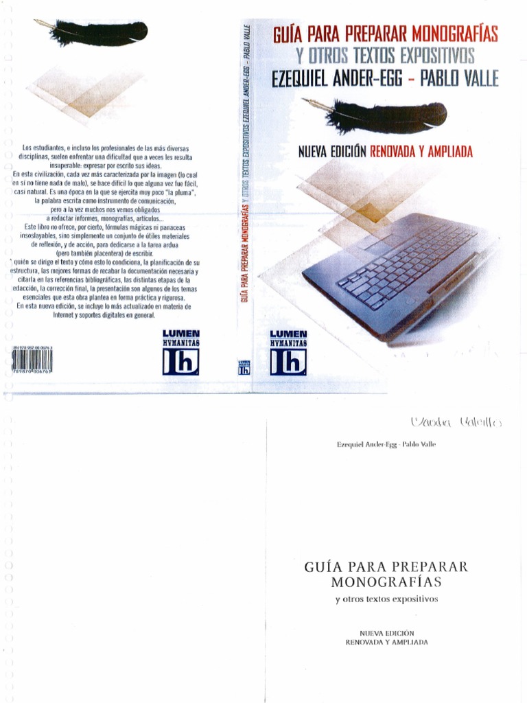 Guía para Preparar Monografias y Otros Textos - Libro - Ander-Egg | PDF