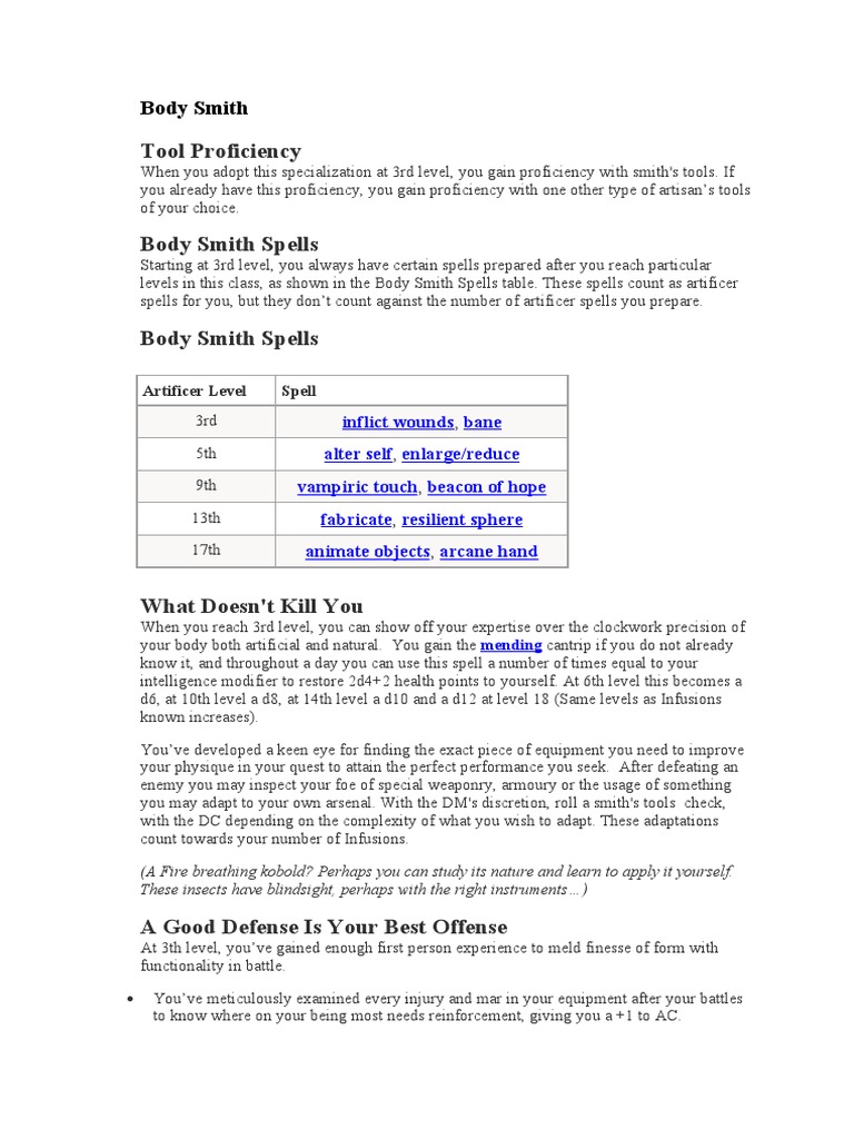 Body Smith | PDF