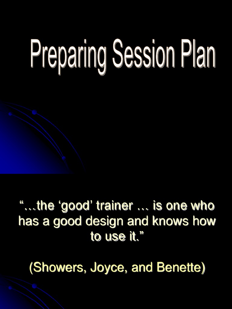 Session Plan Presentation | PDF | Educational Assessment | Competence ...