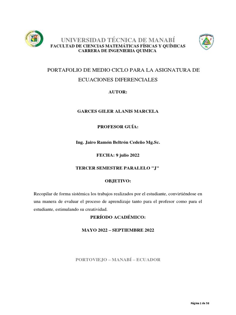 GARCES GILER ALANIS Marcela PORTAFOLIO MC | PDF | Ecuaciones ...
