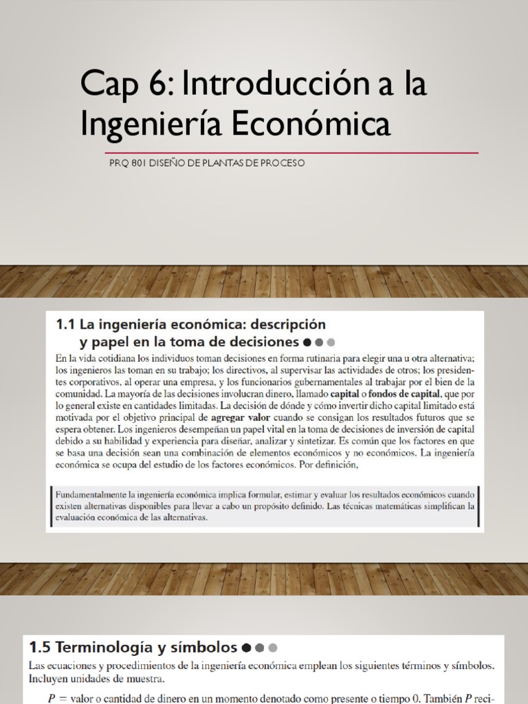 Cap 6 Ingenieria Economica | PDF