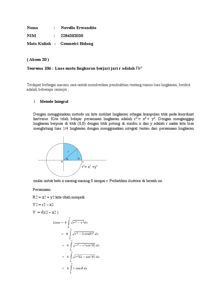 Asal Usul Rumus Lingkaran | PDF | Metode & Bahan Ajar