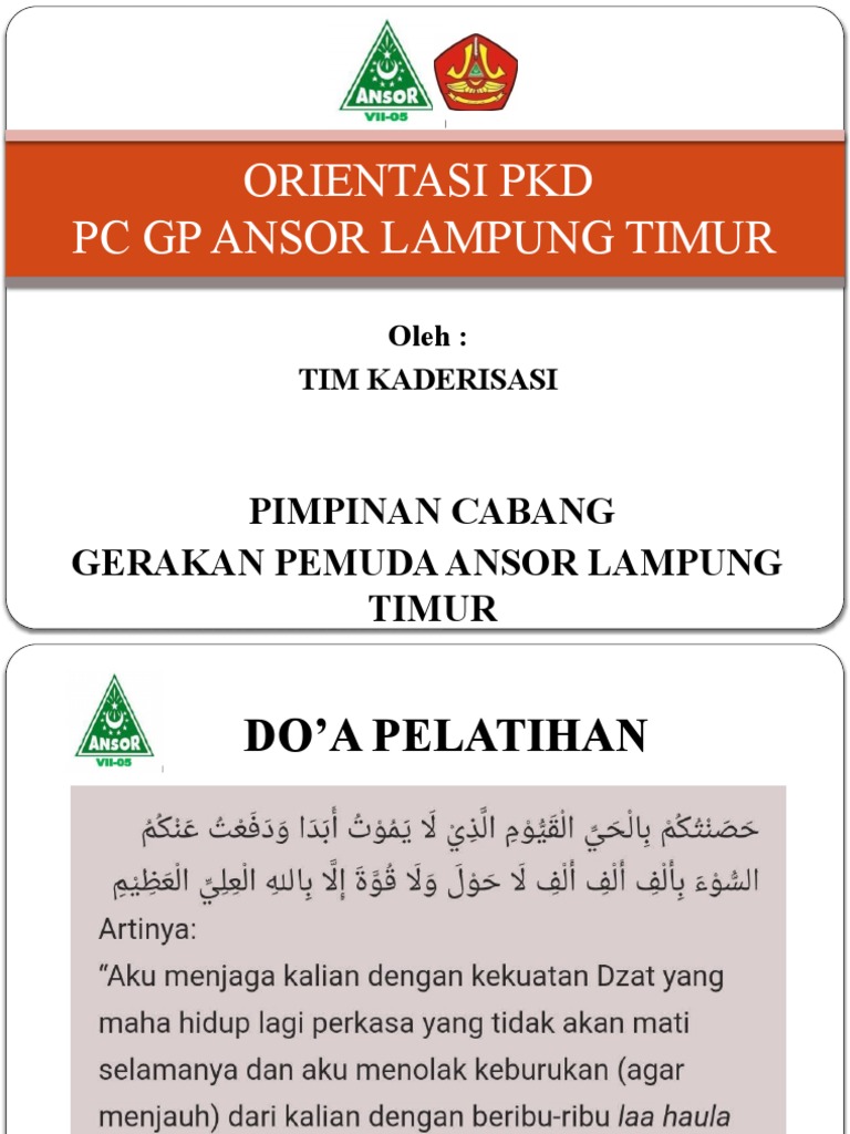 Orientasi Pengkaderan Pkd-1 | PDF