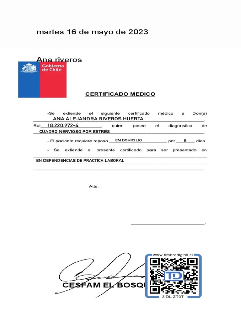 Cesfam El Bosque - Ana Riveros - 230516085146 | PDF