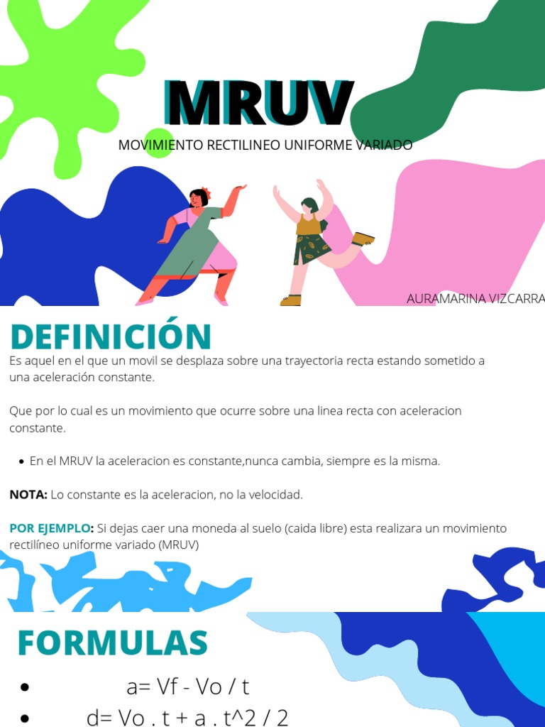 Mruv 2 | PDF | Aceleración | Velocidad