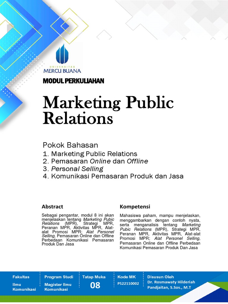 08 Marketing Public Relations | PDF
