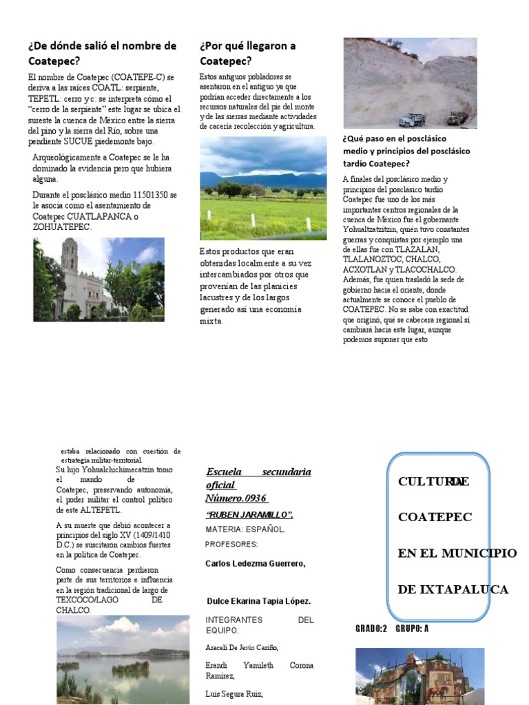 Triptico de Coatepec 6 | PDF | México | America latina