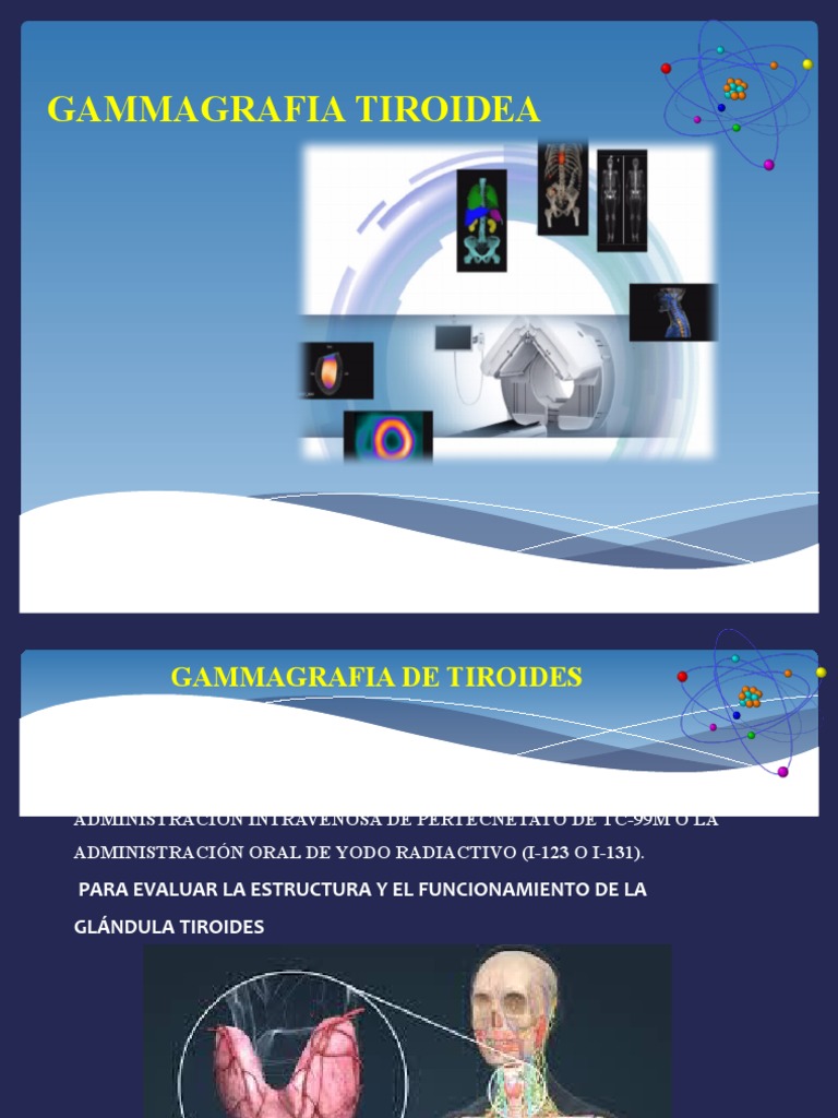 Tema 12 Gammagrafia Tiroidea | PDF | Tiroides | Hipertiroidismo