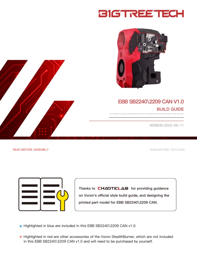 EBB SB2240 2209 CAN v1.0 Build Guide | PDF | Booting | Electrical Connector