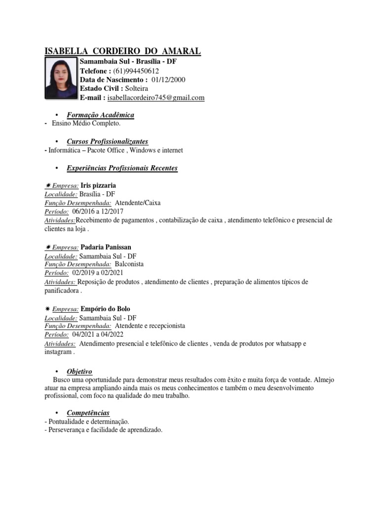 Currículo 2023 Modelo | PDF