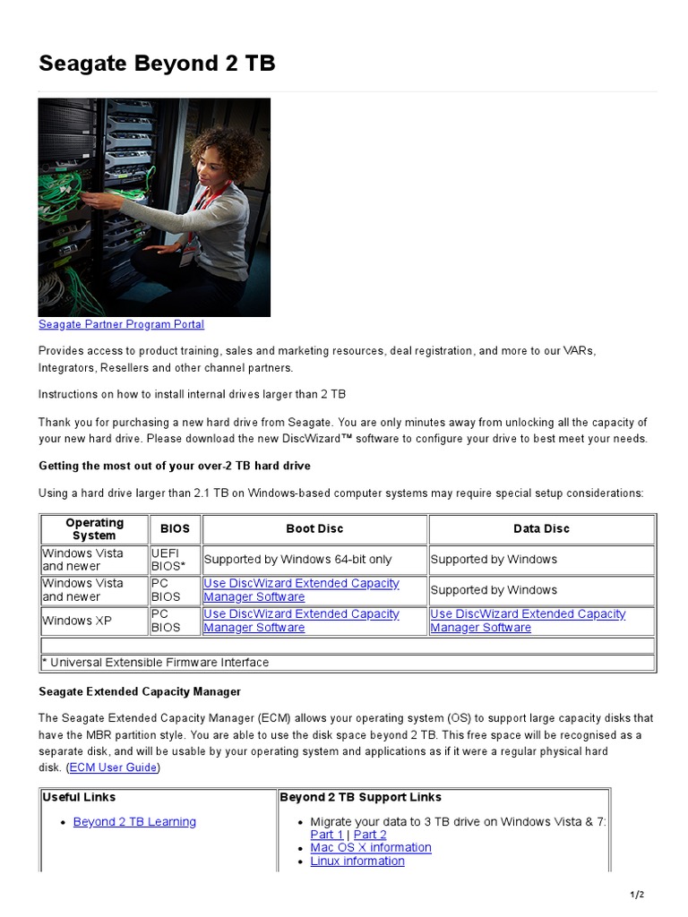 Seagate Beyond 2 TB | PDF | Microsoft Windows | Bios