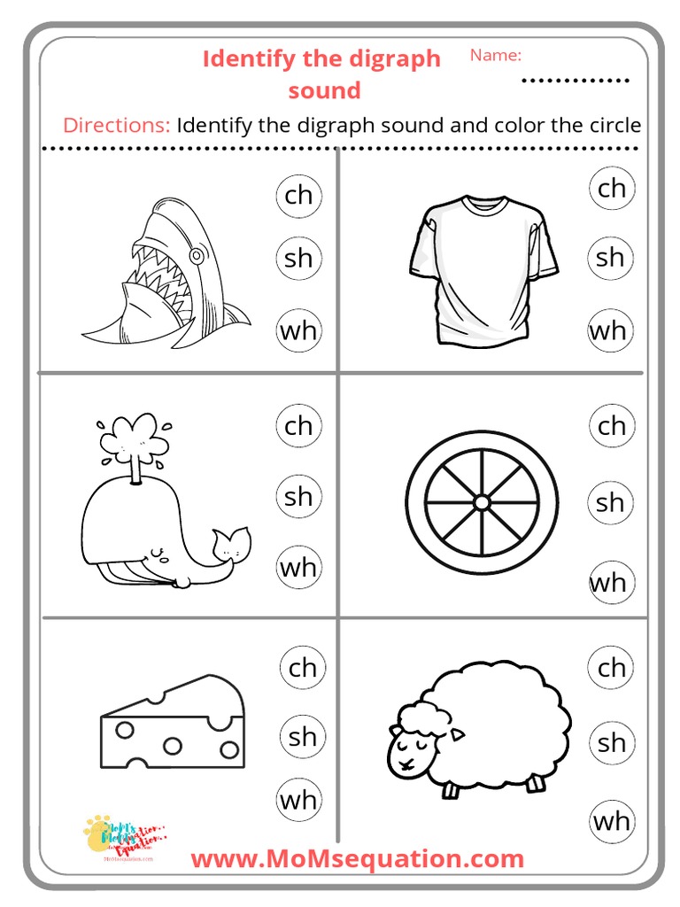 Identify The Digraph Sound Latest - Compressed | PDF