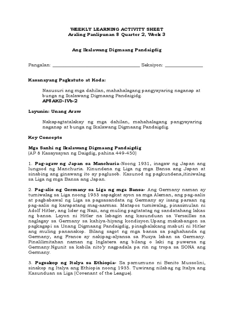 AP8 WLAS Q4 Week 3 GALADO | PDF