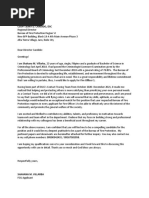 Application Letter BFP Sample | PDF