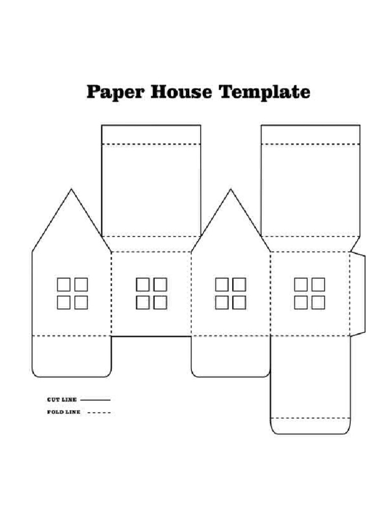 Paper House Template | PDF