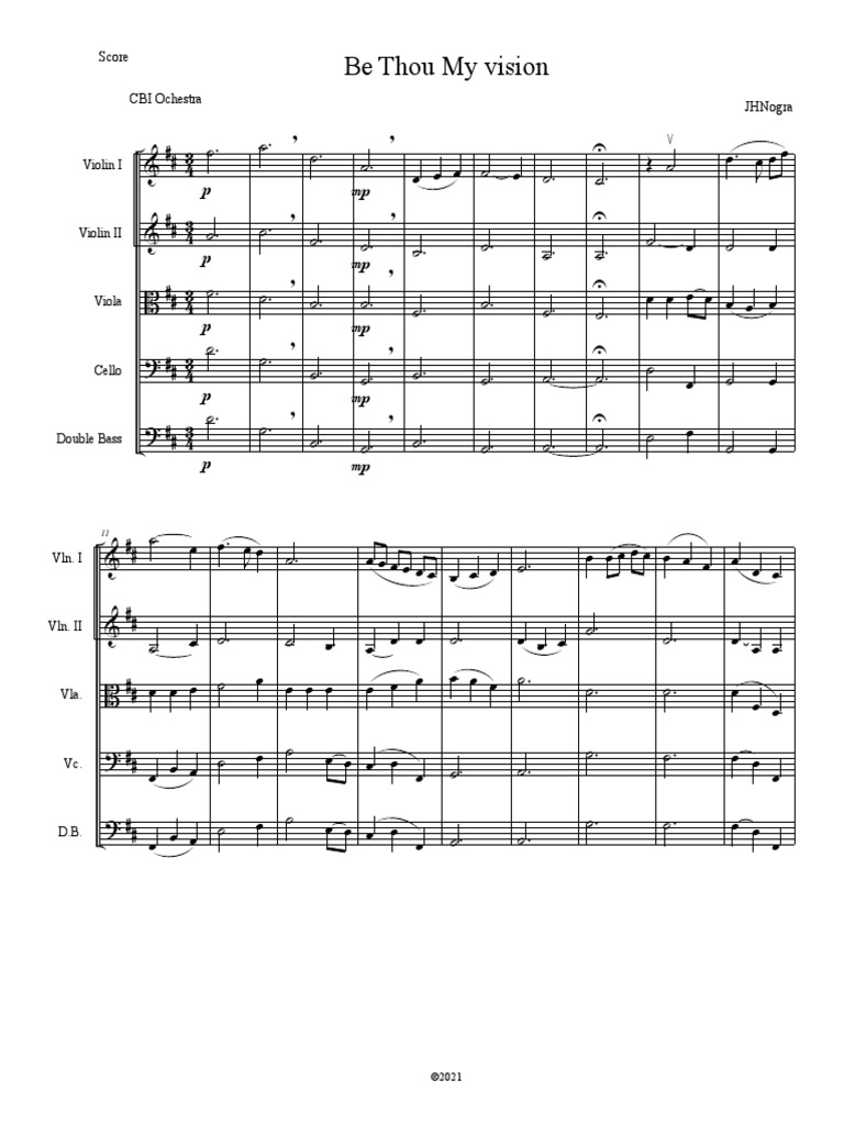 Be Thou My Vision | PDF