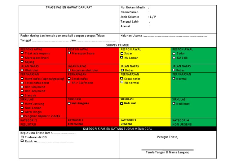TRIASE PASIEN GAWAT DARURAT | PDF