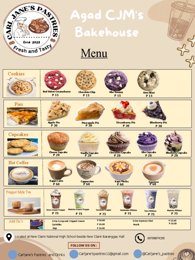 Carl Menu | PDF | Caffeinated Drinks | Drink