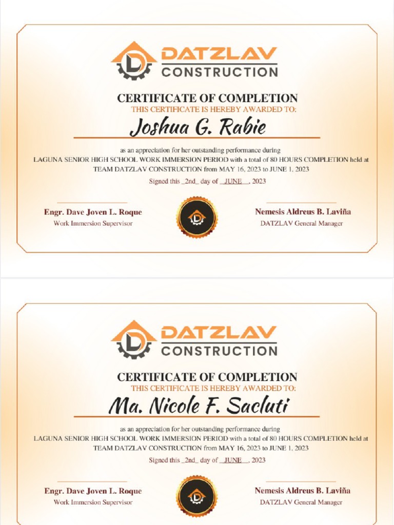 Batch 1 Cert | PDF