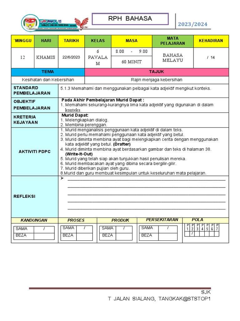 RPH 2023-2024 BM 6p | PDF