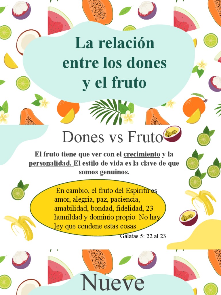 Dones y Fruto | PDF