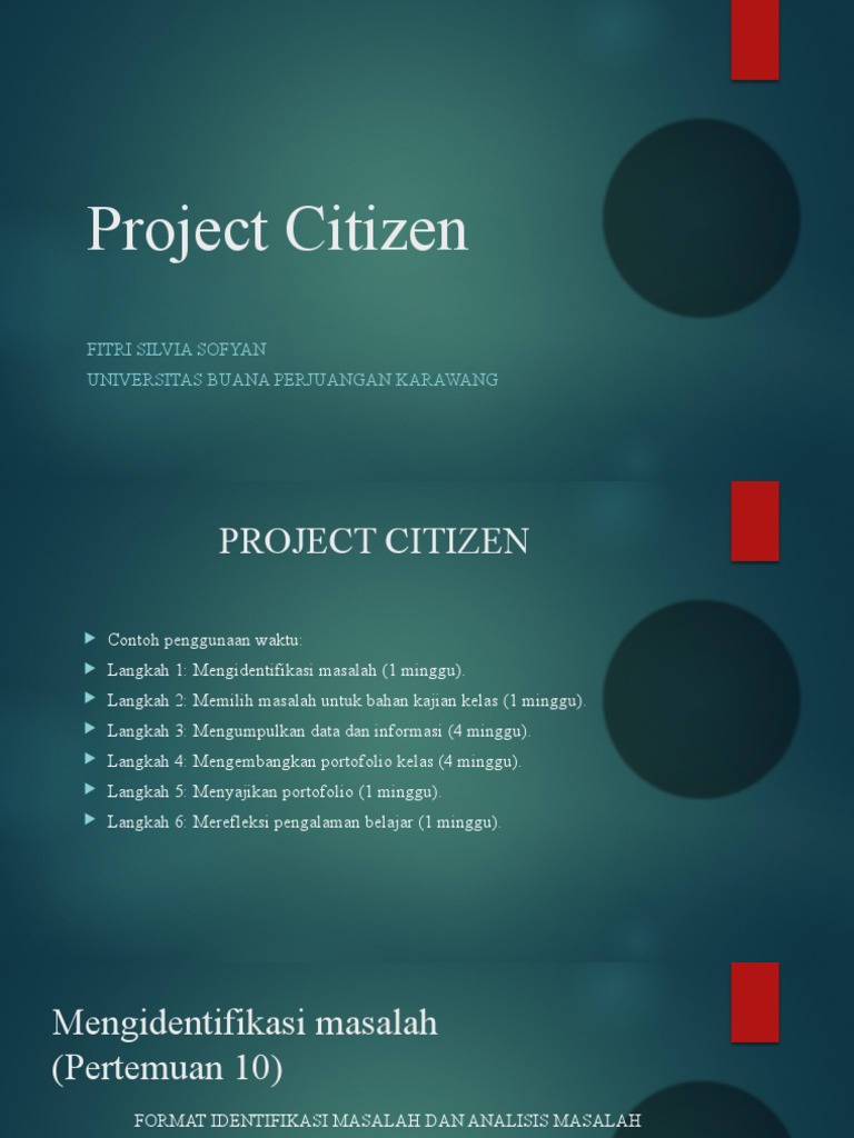 Materi Project Citizen PKN 2023 | PDF