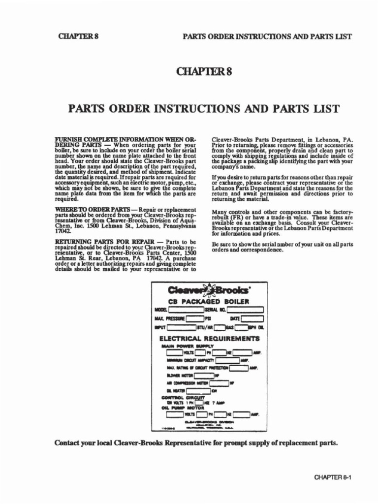 Boiler Parts - List CB CB 50 100 | PDF