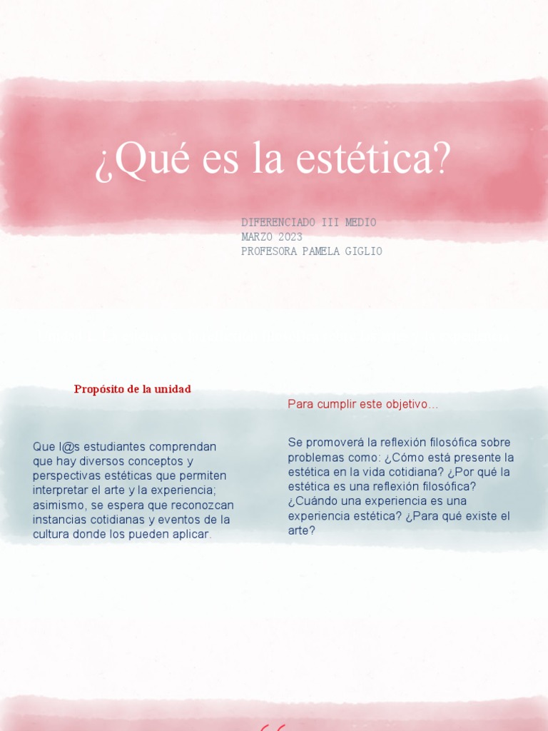 Clase 1 Introducción A La Estética | PDF | Estética | Belleza