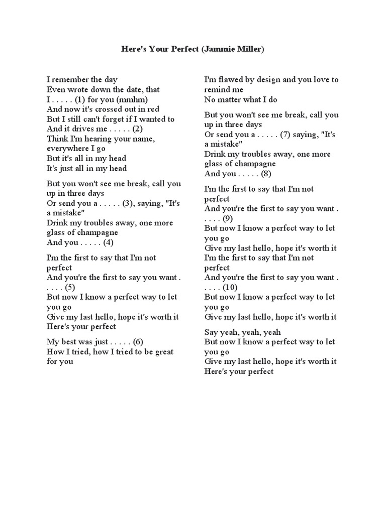 Here's Your Perfect | PDF