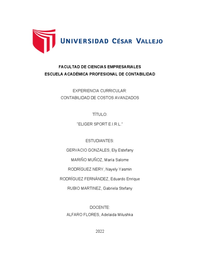 Empresa Eliger-Grupo 1 | PDF | Iniciativa empresarial | Calidad (comercial)