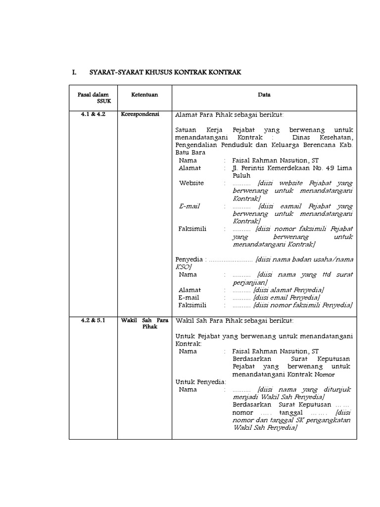 SSKK Pembangunan Balai Penyuluhan KB Kec. Laut Tador | PDF