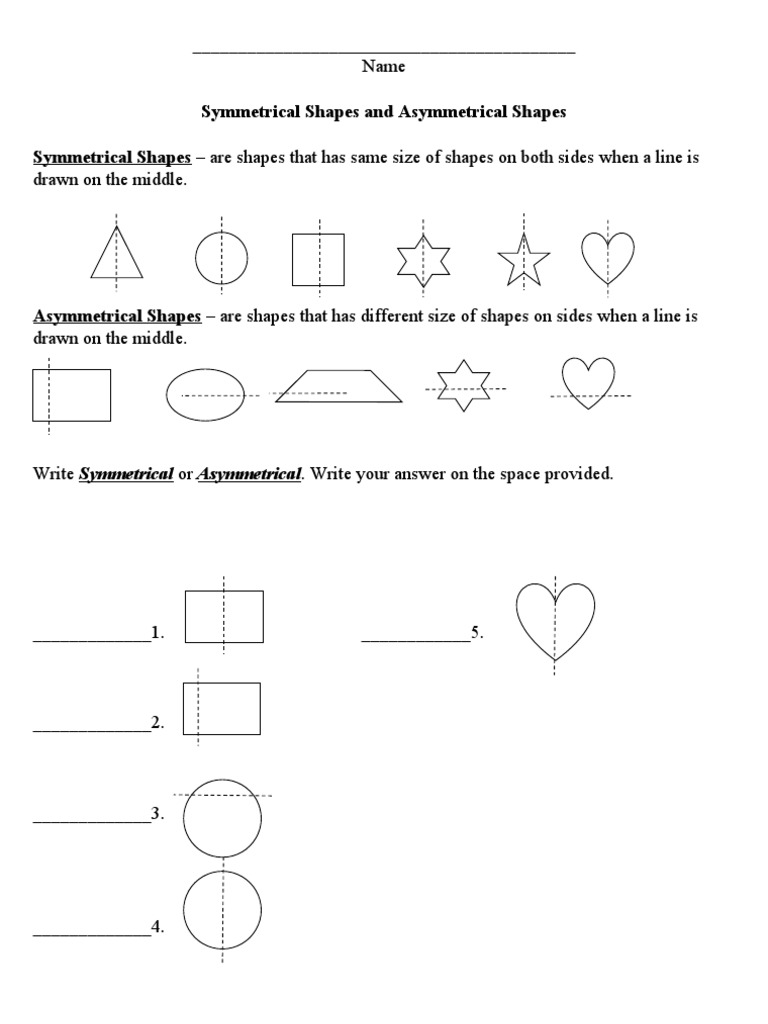 Symmetrical and Asymmetrical | PDF | Teaching Methods & Materials