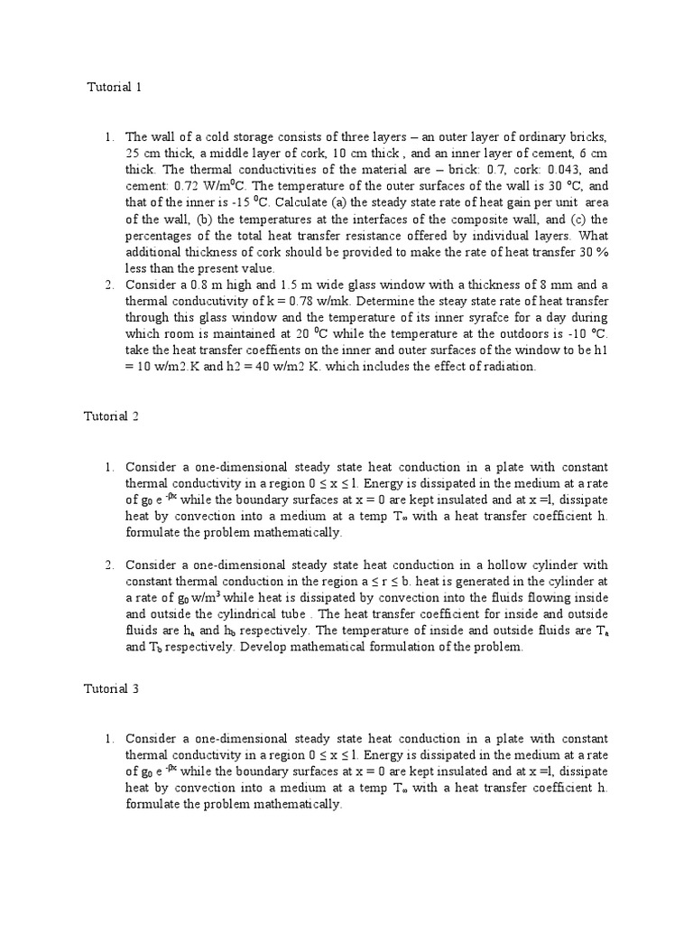 Heat Transfer Assignment | PDF | Heat Transfer | Heat