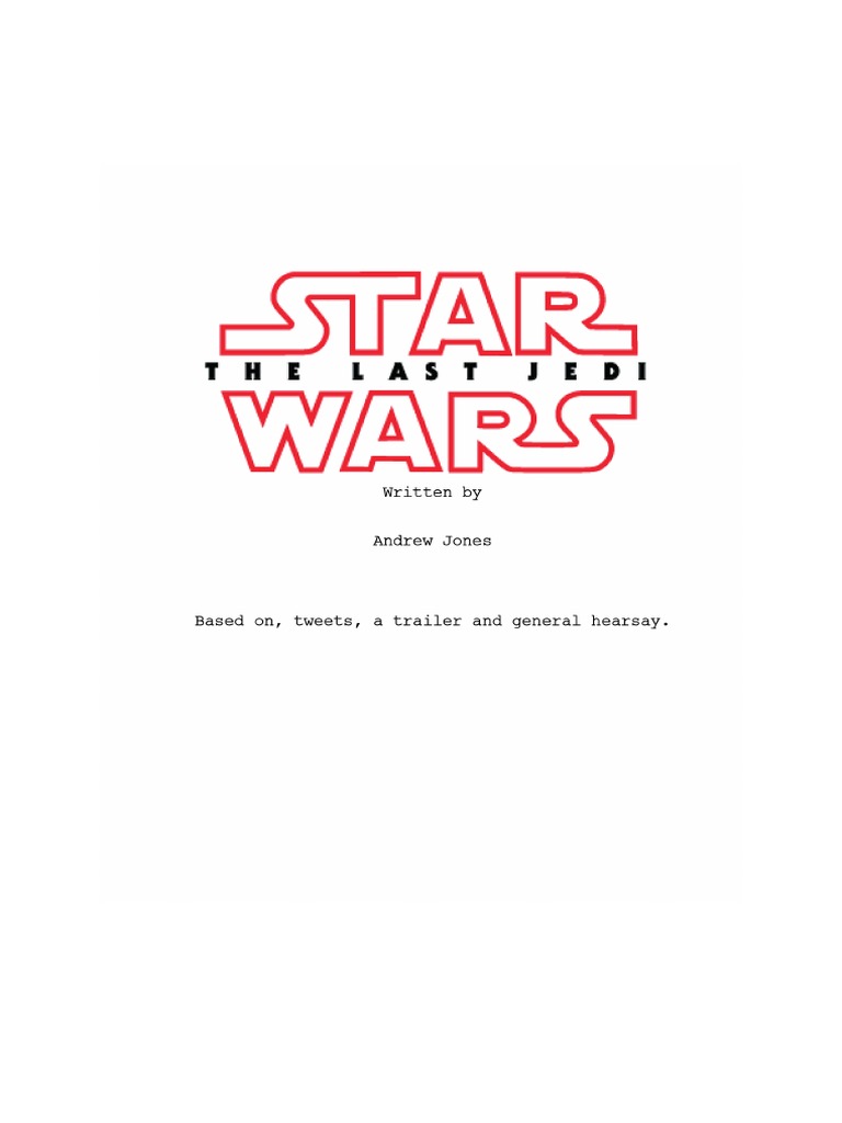 Last Jedi Script 1 | PDF | Jedi | Star Wars