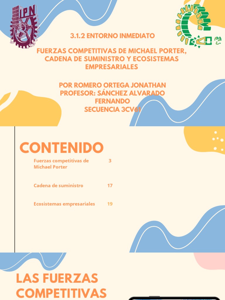 3.1.2. Entorno Inmediato Fuerzas Competitivas de Michael Porter, Cadena ...