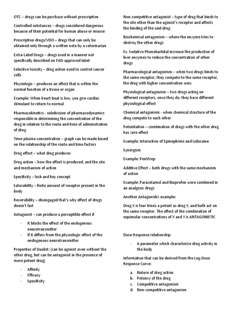 Clinical Veterinary Pharmacology | PDF | Receptor Antagonist | Clinical ...