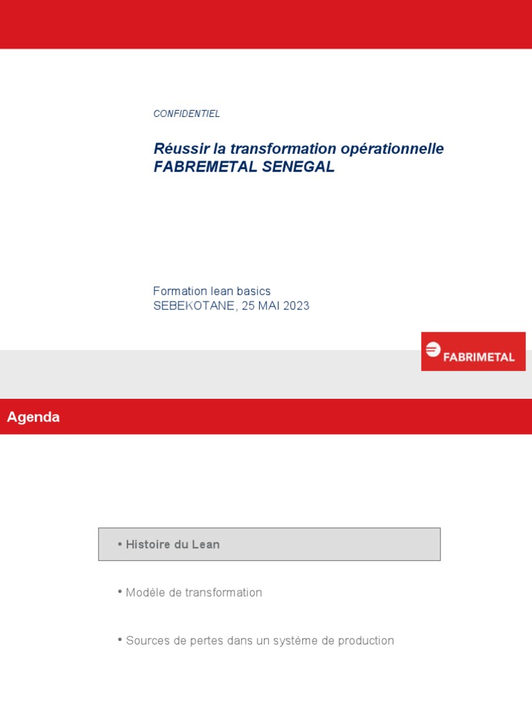 Lean Basics - V1.1 | PDF | Lean (production) | Économie d'entreprise