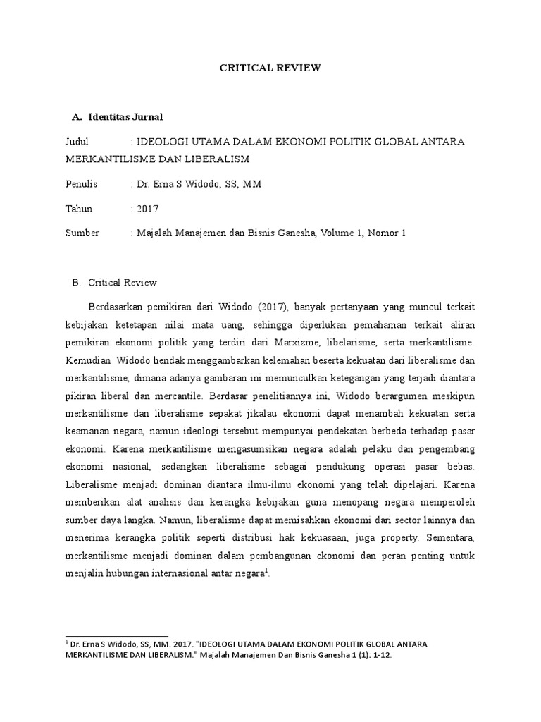 Critical Review | PDF