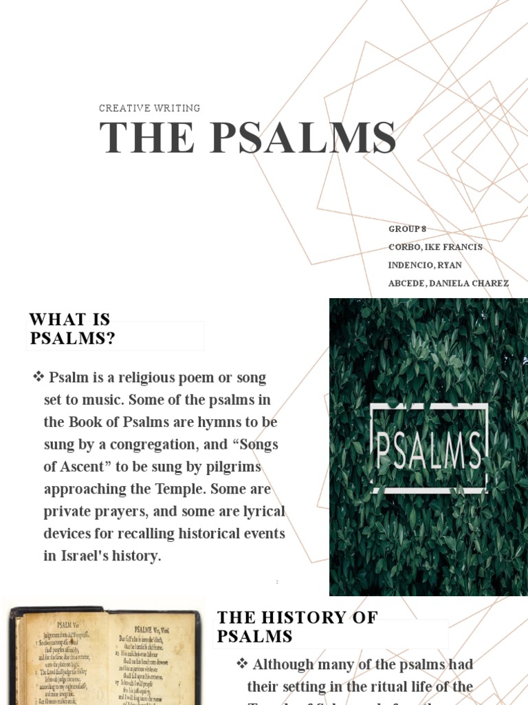 Creative Writing Psalms | PDF | Religion & Spirituality