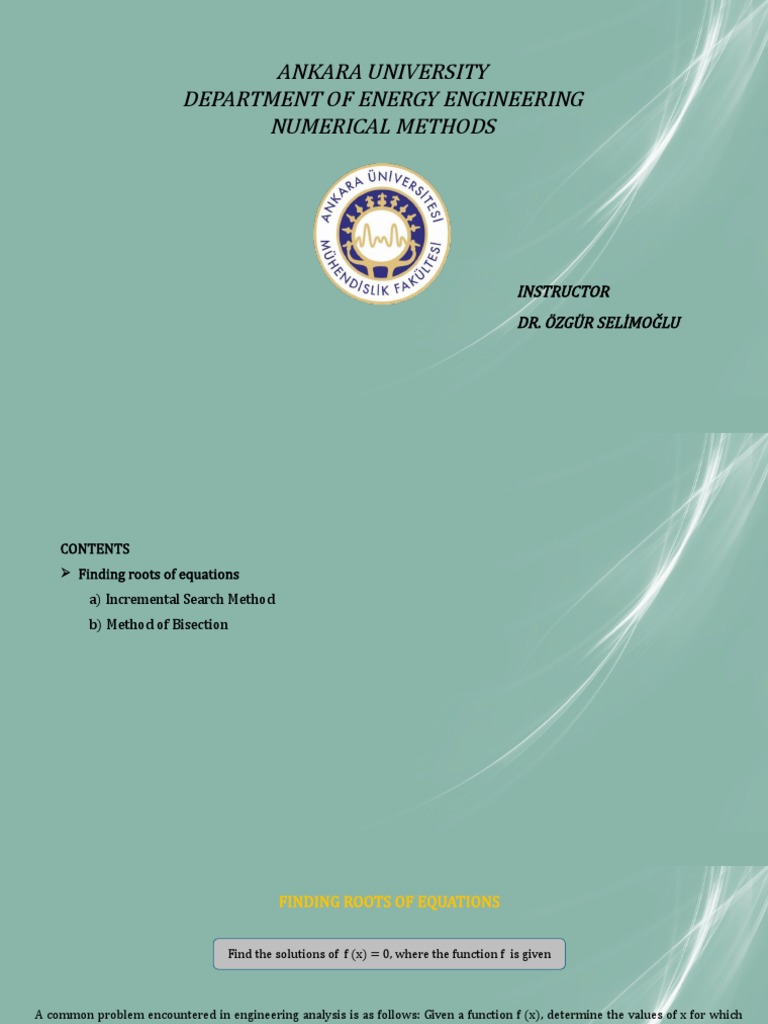 Numerical Methods for Engineers | PDF | Zero Of A Function | Equations