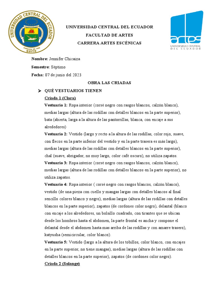 Las Criadas | PDF | Ropa