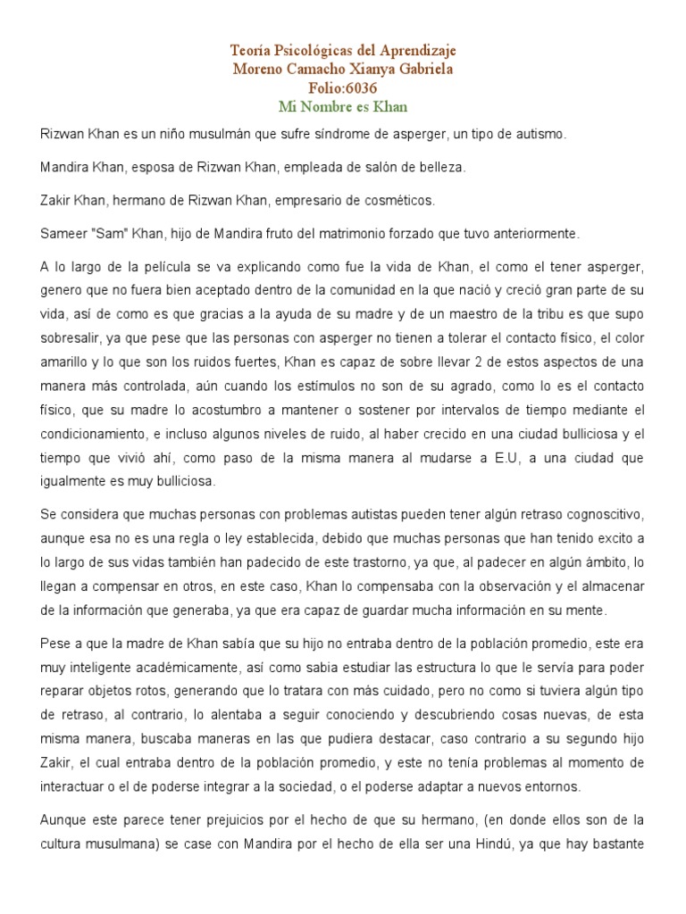 Mi Nombre Es Khan | PDF