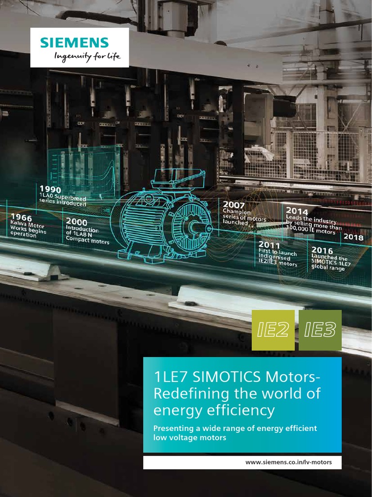 Simotics Ile7 Motors Brochure | PDF | Quantity | Electrical Engineering
