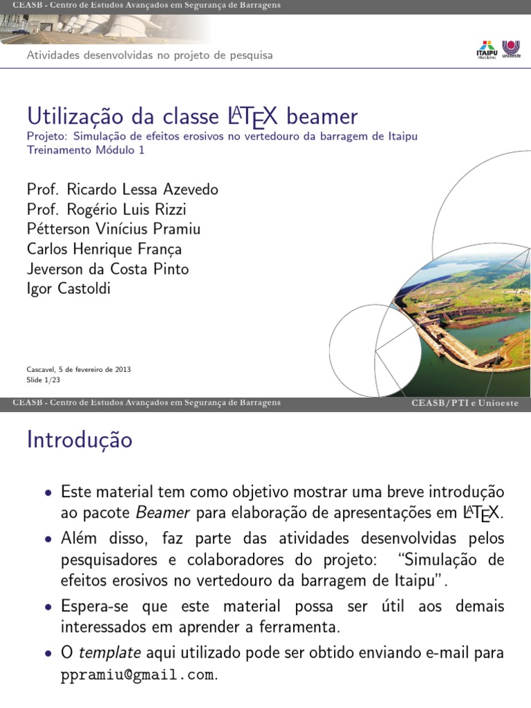 Tutorial Beamer | PDF | Matemática