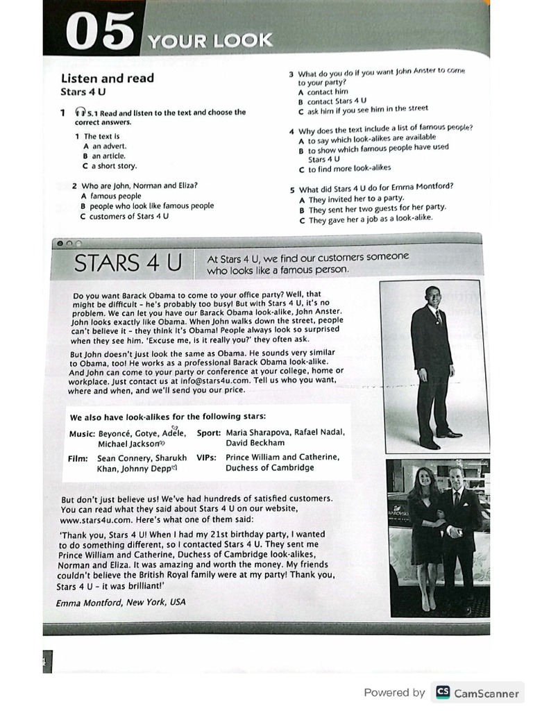 Unit 5 Your Look | PDF