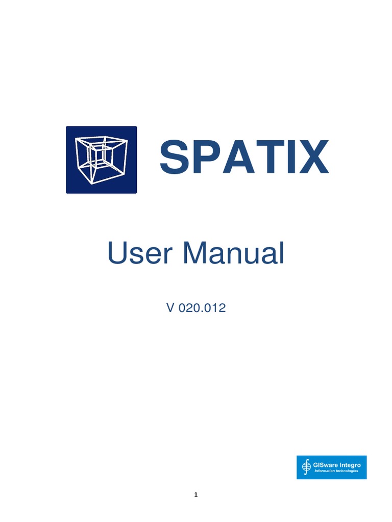 Spatix Manual | PDF | Rotation | Button (Computing)