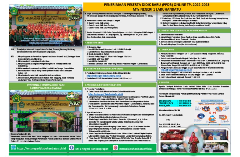 Brosur PPDB 2022-2023 Ok | PDF