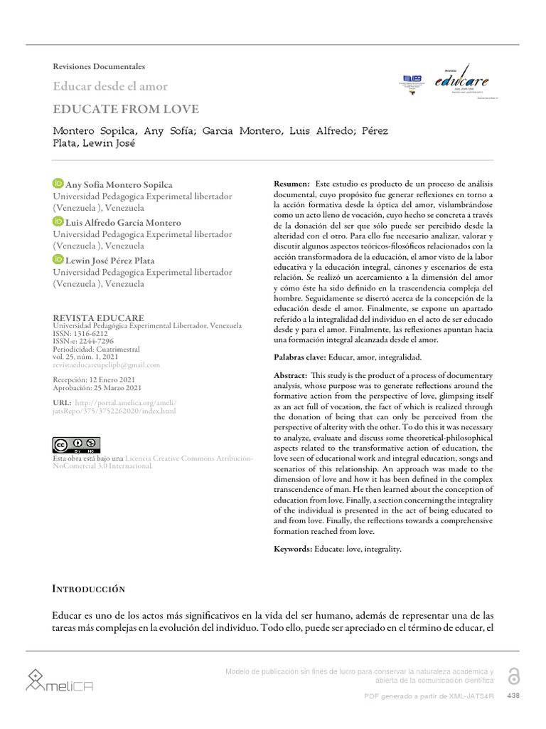 Educar Desde El Amor Pdf Amor Eucaristía